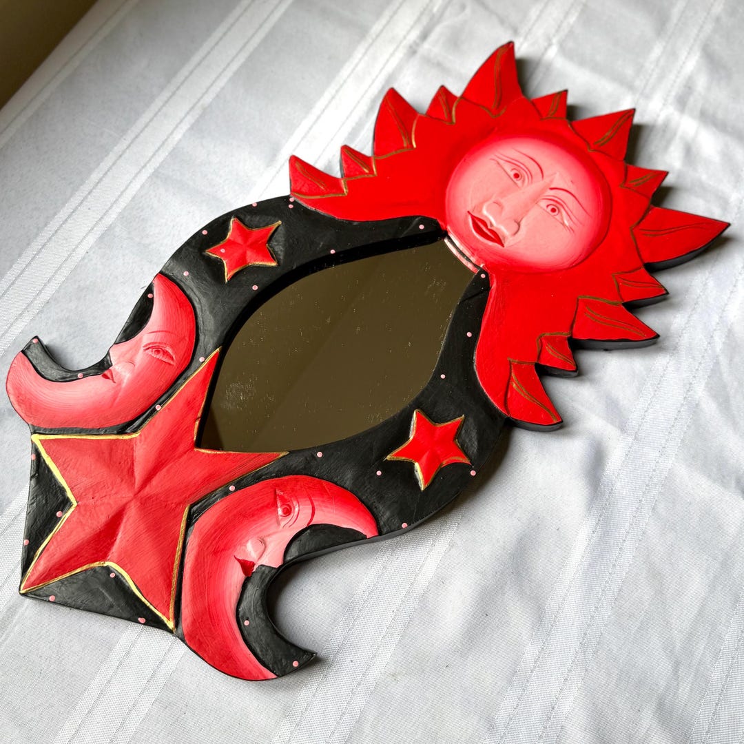 Vintage Celestial 90s Y2K Framed Mirror Decor - Etsy