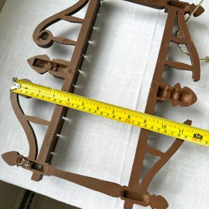 Vintage Syroco Souvenir Spoon Display Rack Ornate Scroll Design Wall ...