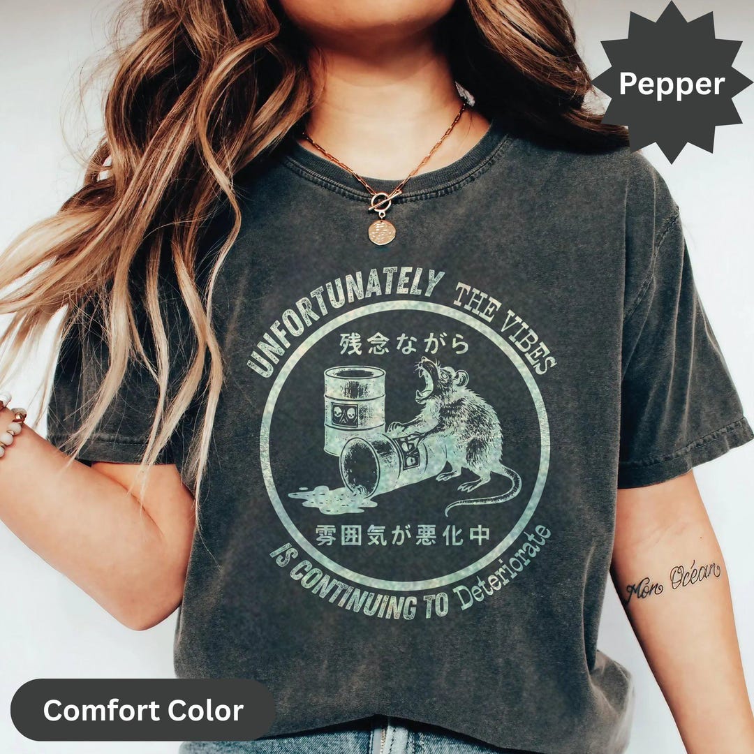 Funny Mouse Meme Unisex T-shirt: Deteriorating Vibes Graphic Tee - Etsy UK