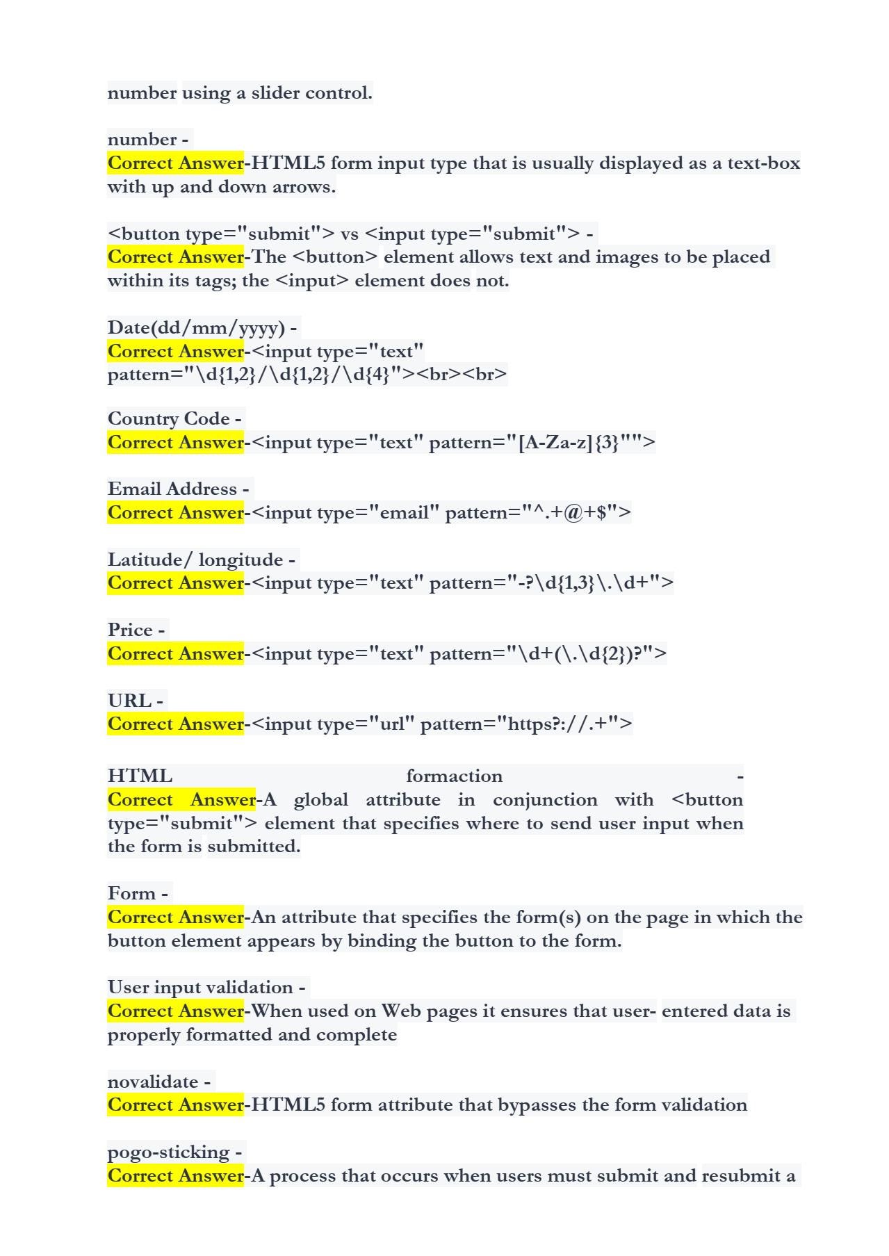WGU C777 Web Development Applications Exam Questions With 100% Correct Answers | Verified ...