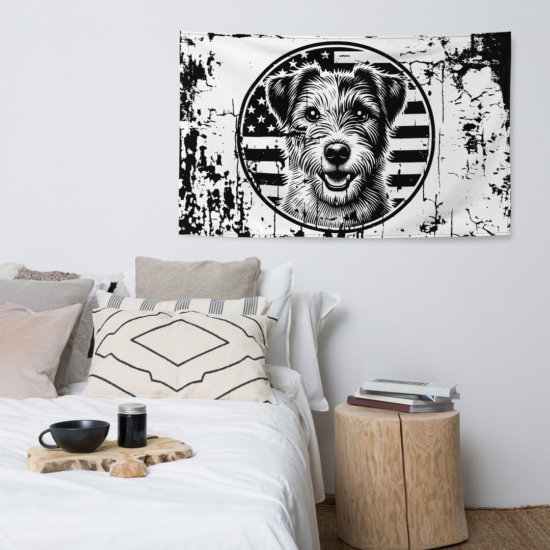 Jack Russell Flag USA – Patriotic Dog Banner 61x38 Inches – Wall Decor ...