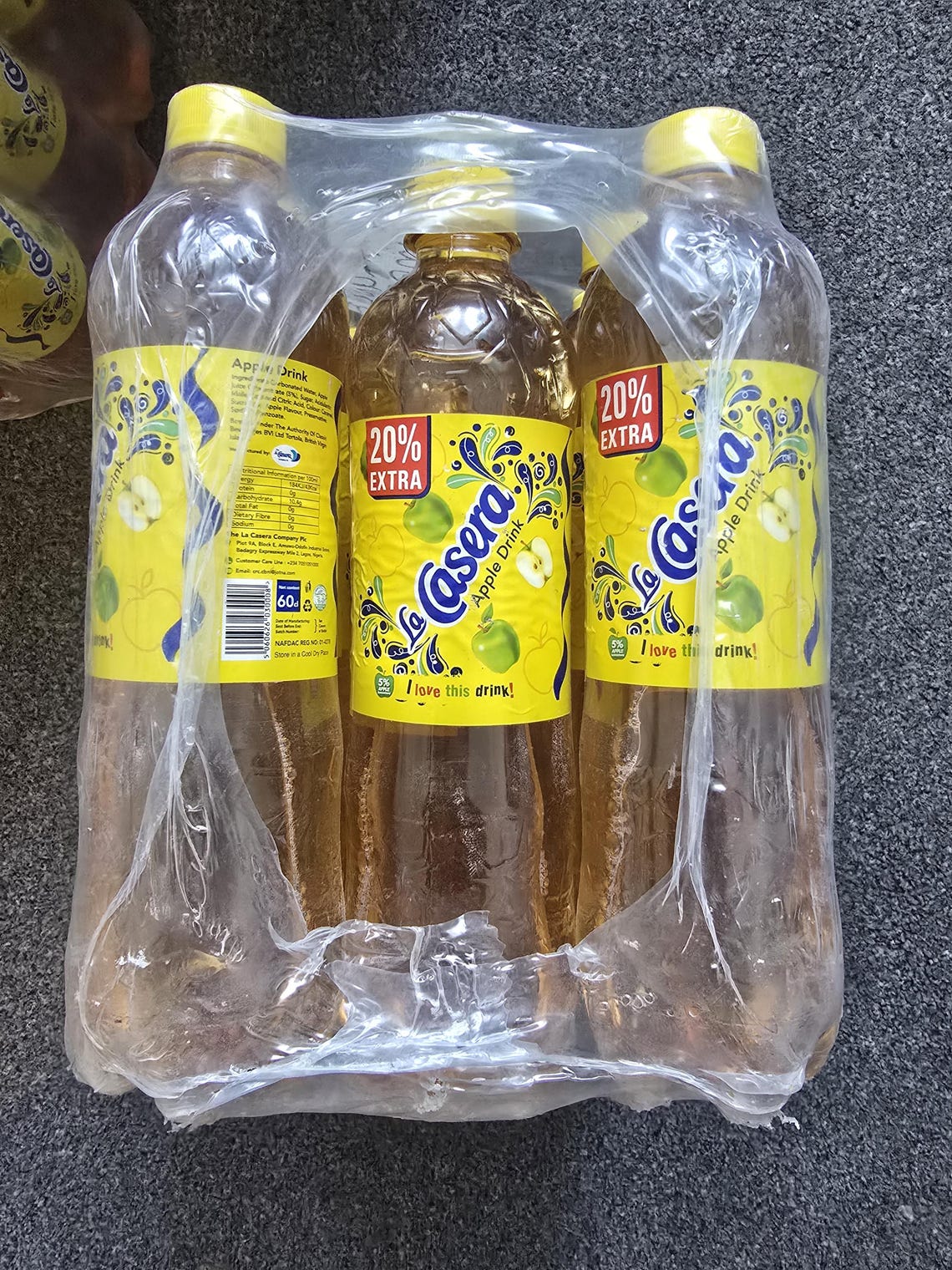Lacasera Apple Flavored Drink - 12 X 60cl Bottles - Etsy