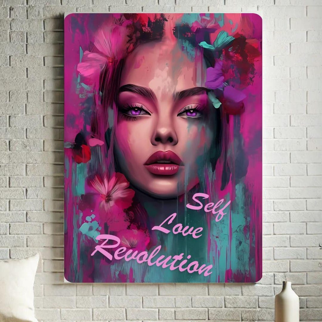 Self Love Revolution Poster – Colorful Pop Art Wall Art, Graffiti ...