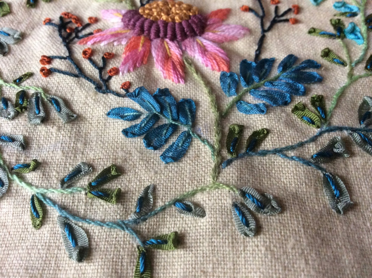 Flower Medaillon Embroidery Pattern - Etsy