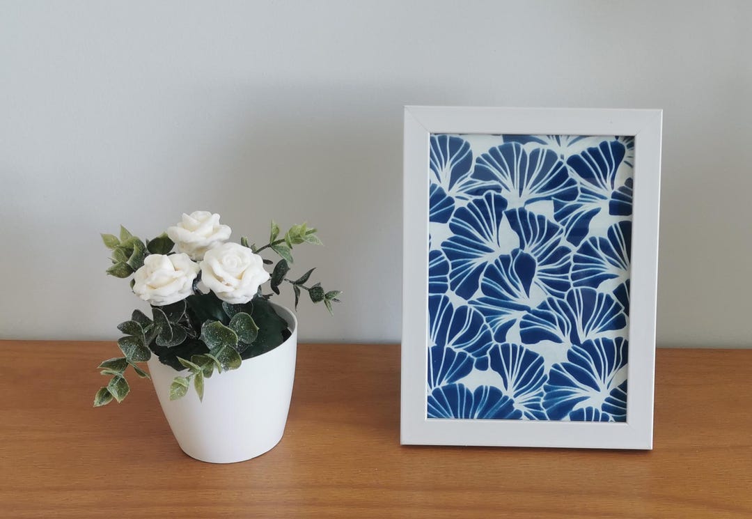 Original Cyanotype - Frame 13x18 Cm - Ginkgo Leaves - Etsy