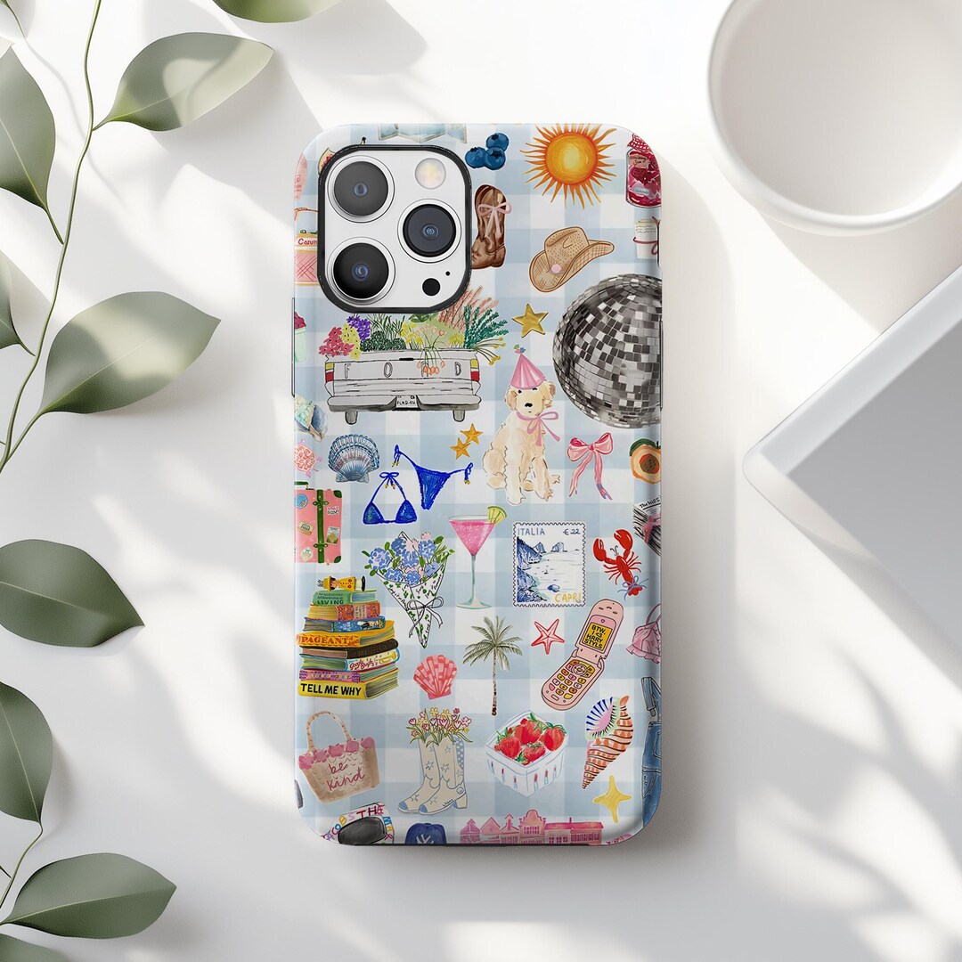 Cottagecore Western Collage Phone Case: Eclectic Summer iPhone 17 16 15 ...