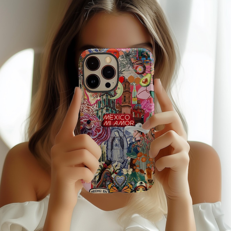 Mexican Summer Travel Collage Phone Case: Mexico iPhone 17 16 15 14 13 ...