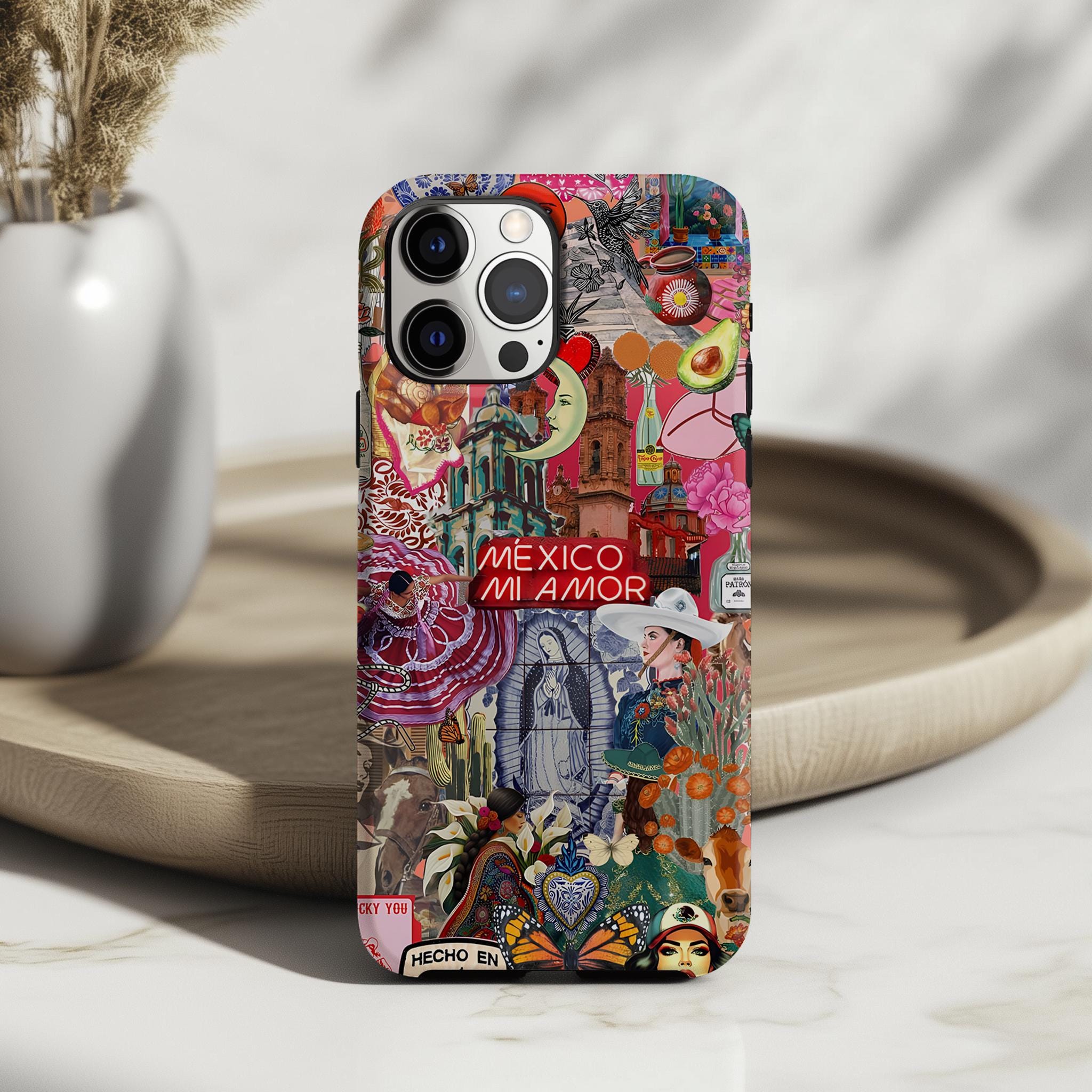 Mexican Summer Travel Collage Phone Case: Mexico iPhone 17 16 15 14 13 ...