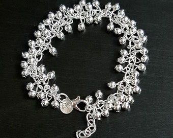 Silver Bell Bracelet - Etsy