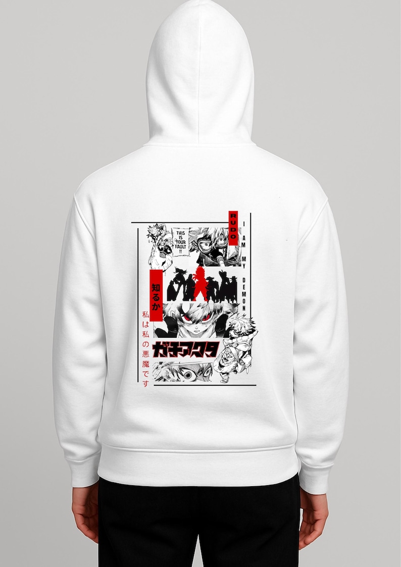Gachiakuta Anime Hoodie – Bold Manga Panel Design • Japanese Streetwear ...