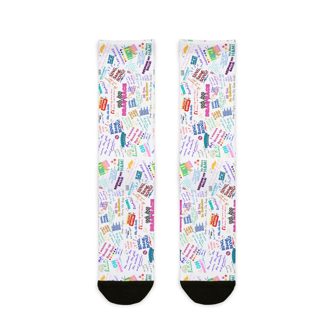Colourful Dag Race UK Crew Socks, Fun Gift for Fans of Rupaul's Drag ...