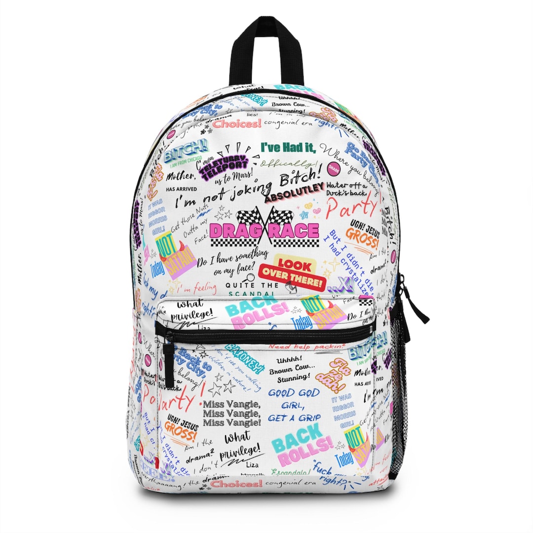 Drag Queen Quotes Backpack: Rupaul's Drag Race Fan Bag - Etsy