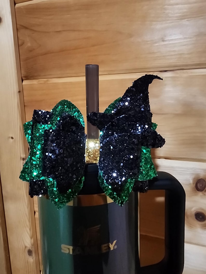 Wicked Elphaba Stanley Cup Straw Bow Topper - Etsy
