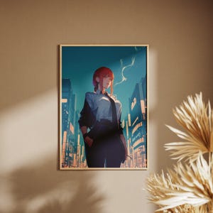 3 Digital Posters for Anime Fans | Makima From Anime Chainsaw Man ...