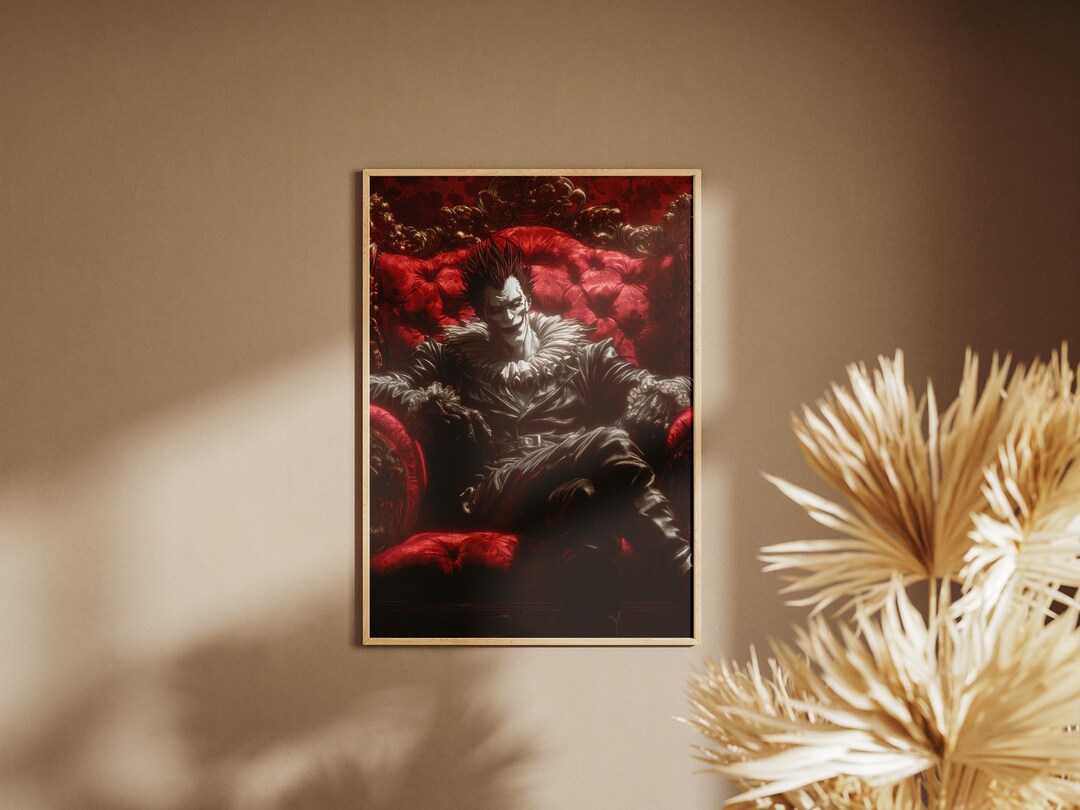 Ryuk From Death Note Poster, Digital Artwork Print, Anime Wall Art ...