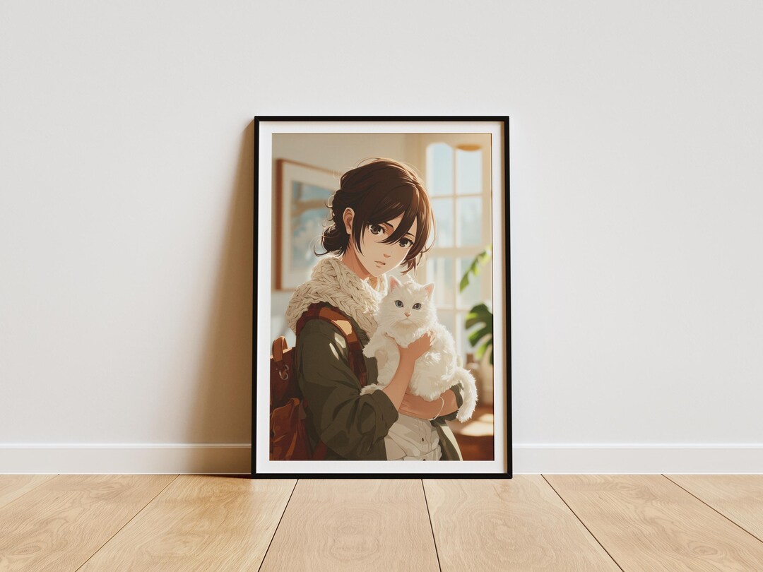 Mikasa Ackerman From Attack on Titan | Anime Digital Posters | Gift for ...