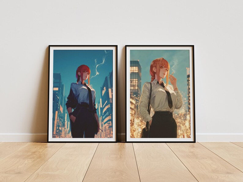 3 Digital Posters for Anime Fans | Makima From Anime Chainsaw Man ...