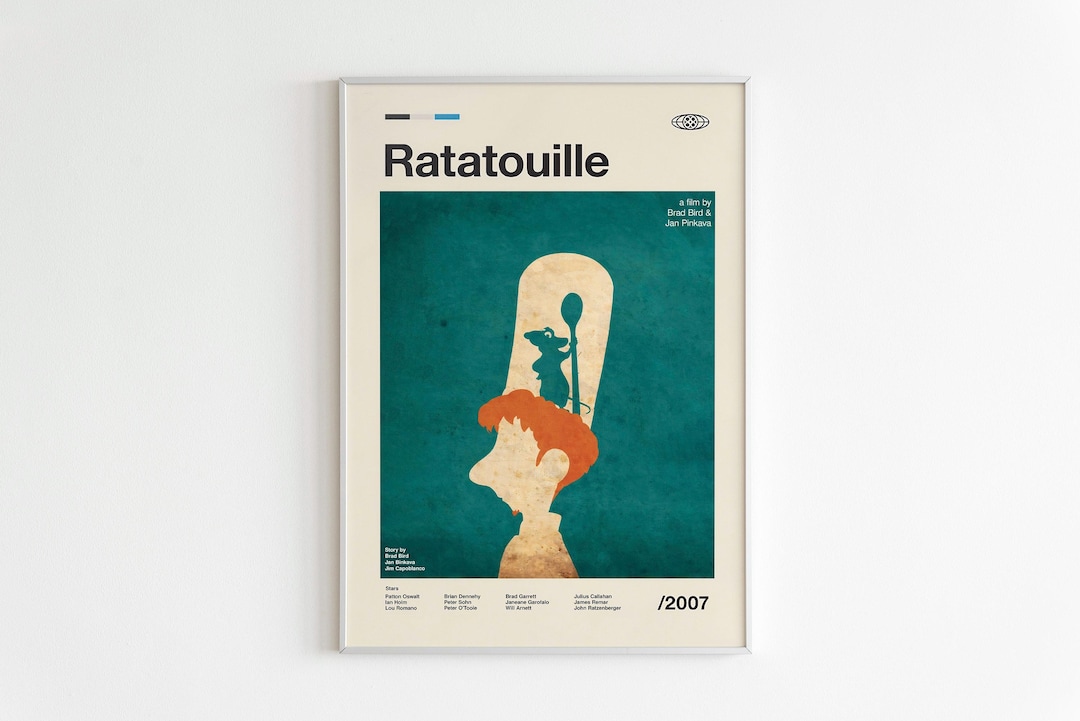 Ratatouille Poster, Ratatouille Art, Minimalist Art, Ratatouille Retro ...