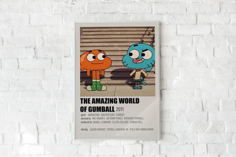 Gumball Poster, Gumball Art, Gumball Retro Poster, Gumball Vintage ...