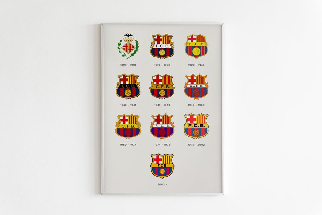 Barcelona Logo Poster, Barcelona Poster, Barcelona Logo Art, Minimalist ...