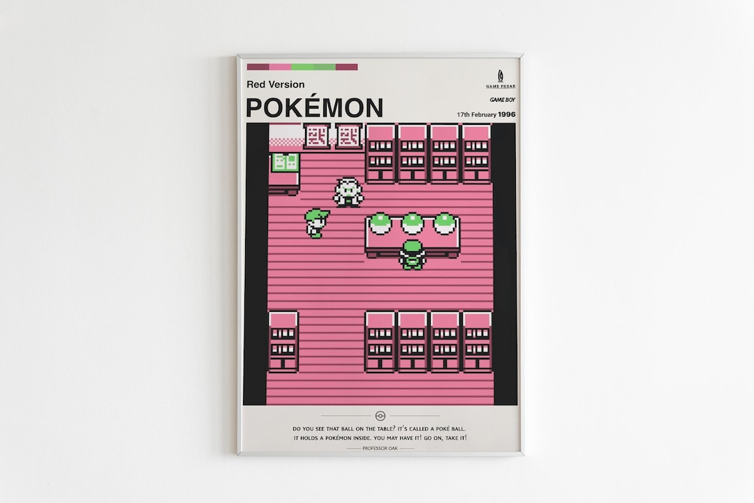 Pokémon Poster, Pokémon Art, Pokémon Minimalist Poster, Vintage Poster ...