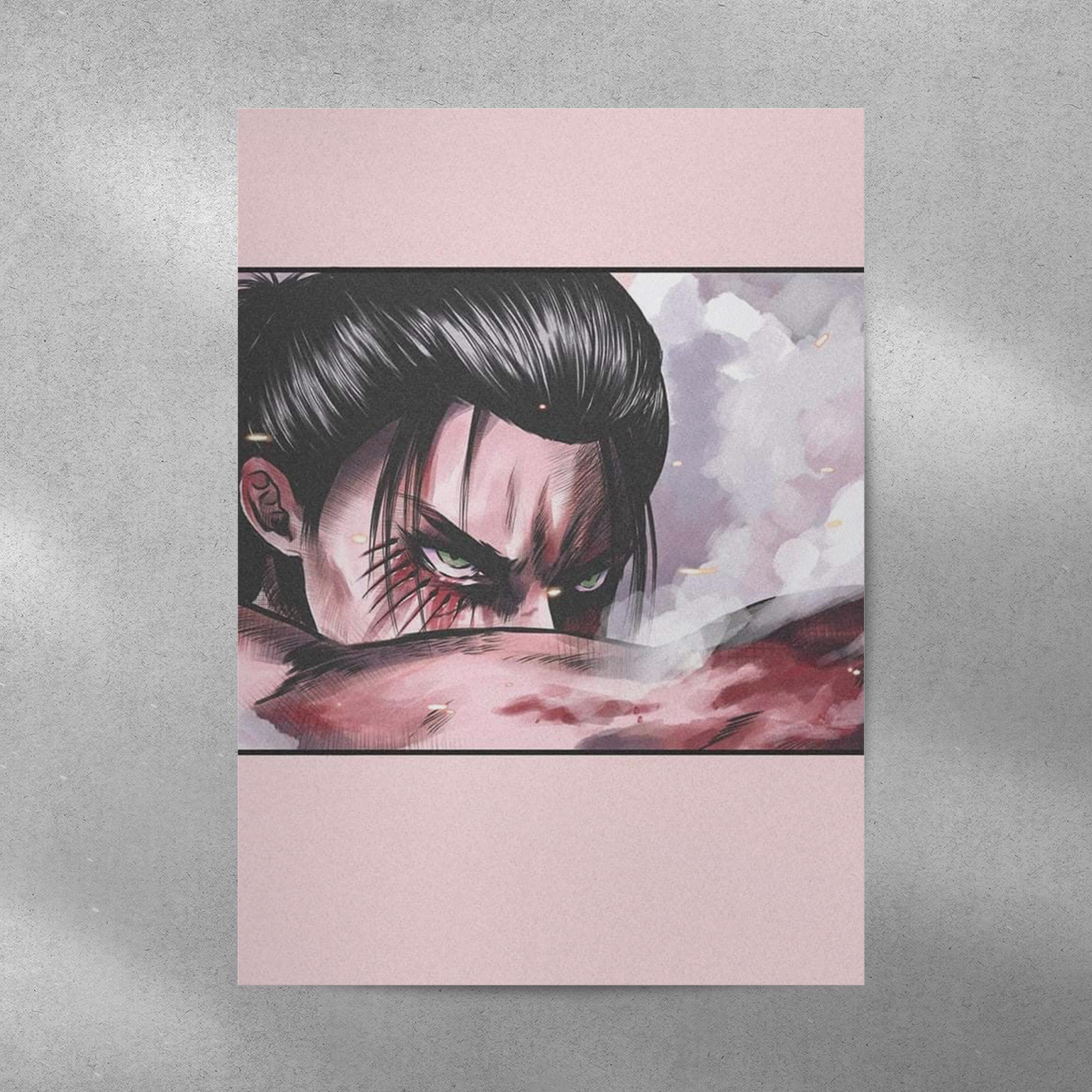 Eren Yeager Poster, Eren Yeager Art, Attack on Titan Art, Shingeki No ...