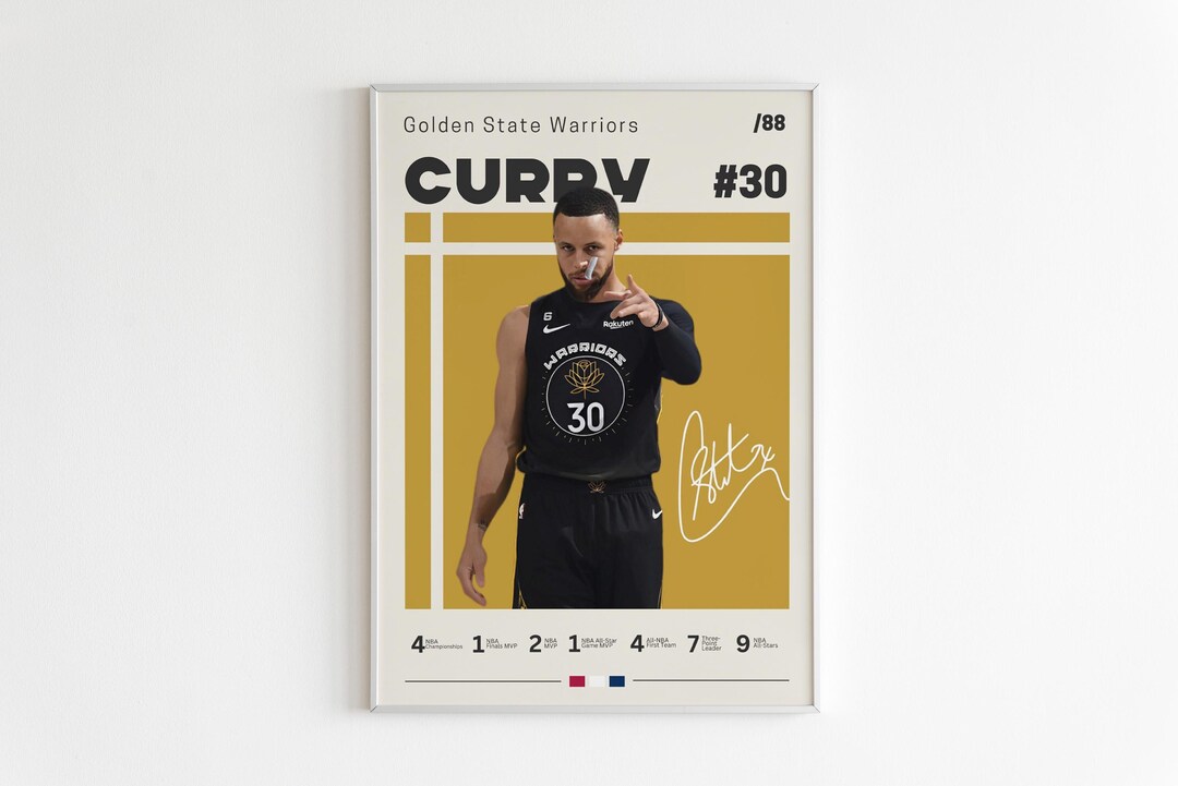 Stephen Curry Poster, Stephen Curry Art, Stephen Curry Retro Poster ...