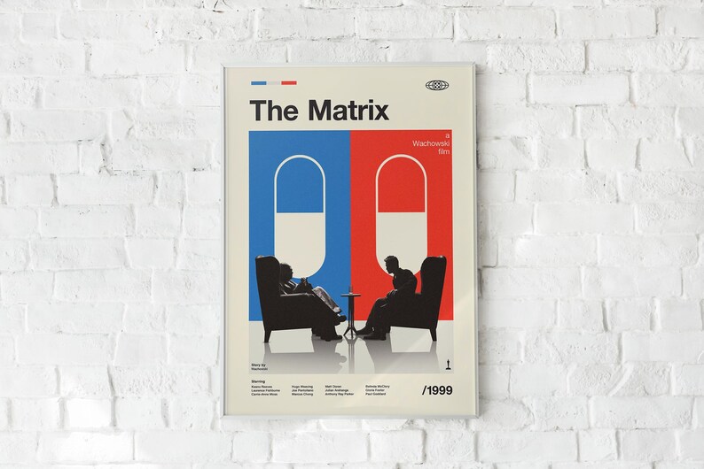 The Matrix Poster, Blue & Red Pill Poster, the Matrix Art, the Matrix ...