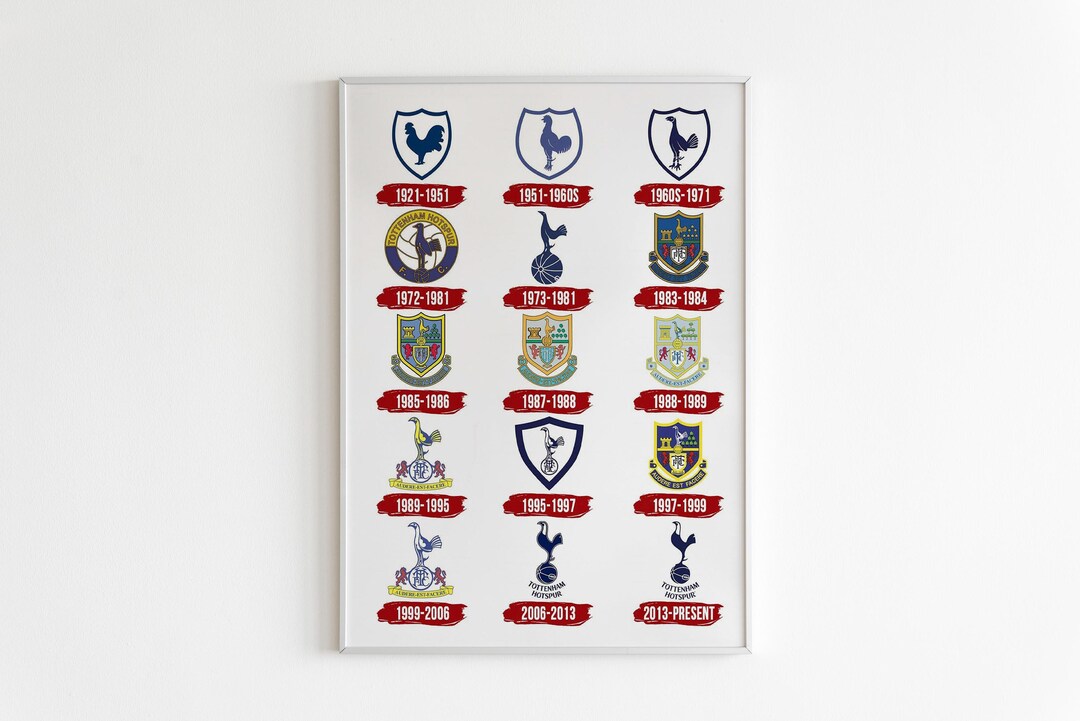 Tottenham Hotspur Logo Poster, Tottenham Hotspur Logo Art, Tottenham ...