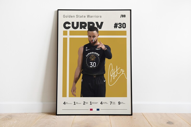 Stephen Curry Poster, Stephen Curry Art, Stephen Curry Retro Poster ...