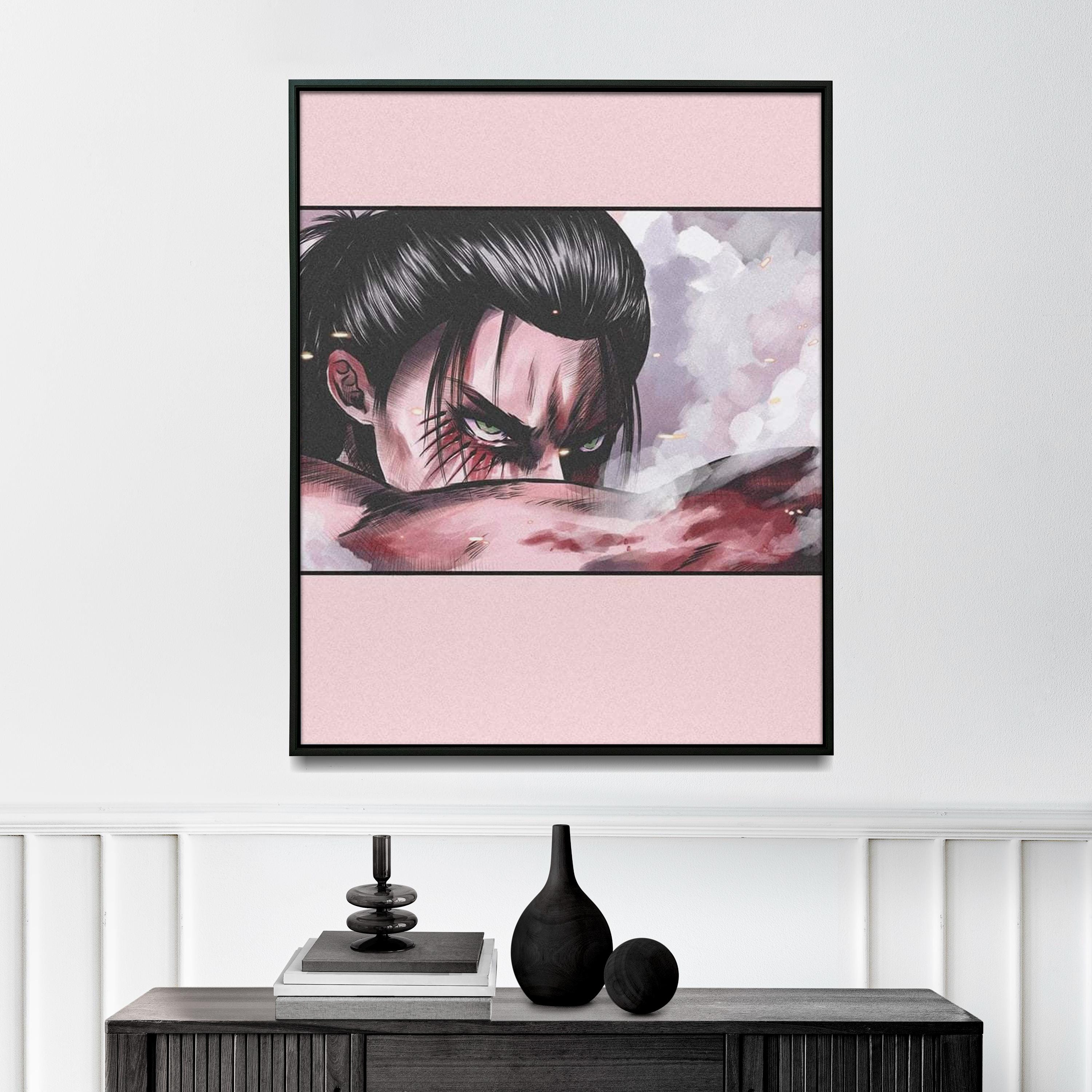 Eren Yeager Poster, Eren Yeager Art, Attack on Titan Art, Shingeki No ...