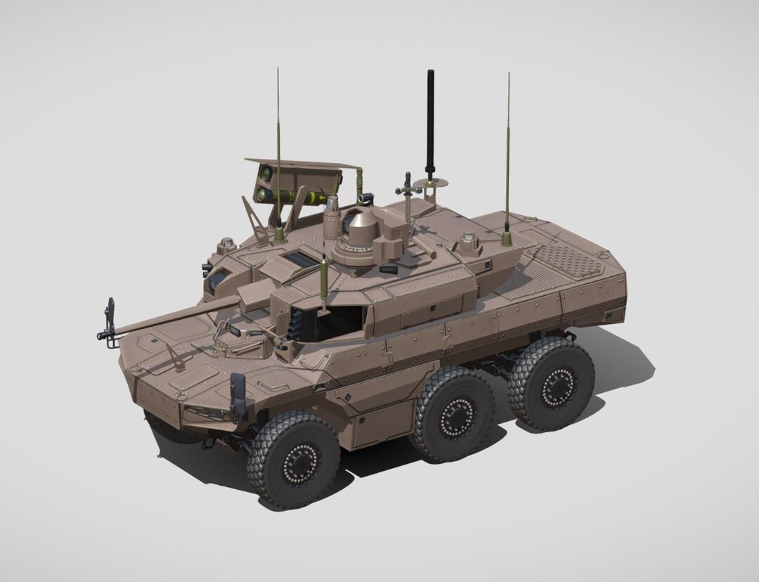 EBRC Jaguar Infantry Fighting Vehicle 3D Model (STL & GLB Files) - Printable for Your 3D Printer ...