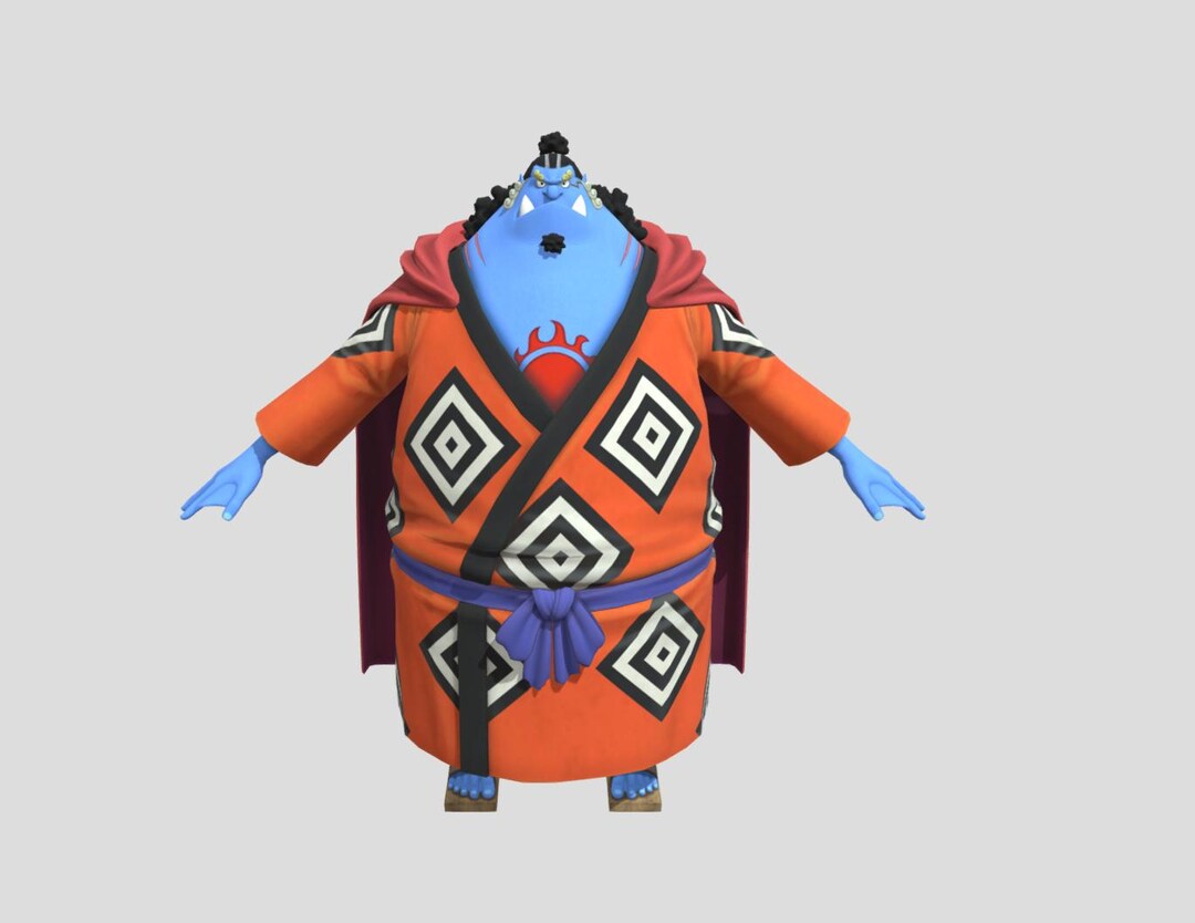 Jinbe Inspired 3D Printable STL & GLB Files One Piece Fishman Warrior ...