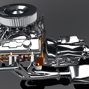 Supercharged Sbc V8 Engine 3D Model (STL & GLB Files) - Printable for ...