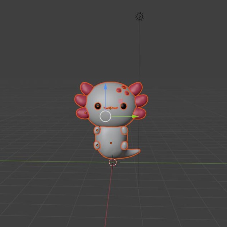 Cute Axolotl 3D Print | STL GBL Digital Files | Adorable Amphibian ...