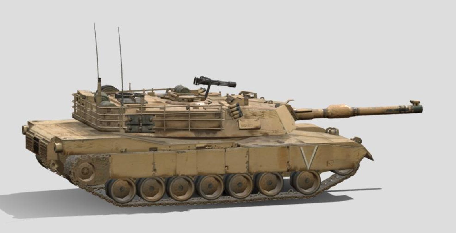 M1A2 Abrams Main Battle Tank – STL & GLB Digital Files for 3D Printing ...