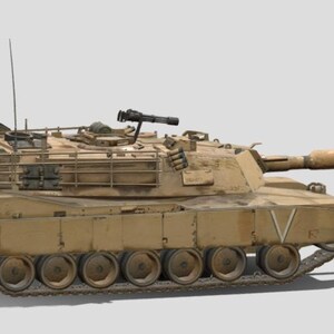 M1A2 Abrams Main Battle Tank – STL & GLB Digital Files for 3D Printing ...