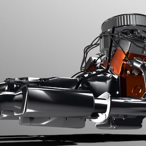 Supercharged Sbc V8 Engine 3D Model (STL & GLB Files) - Printable for ...