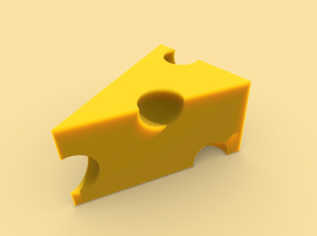 Cheese Wedge Mouse Food STL & GLB Digital Files – 3D Printable Model - Etsy