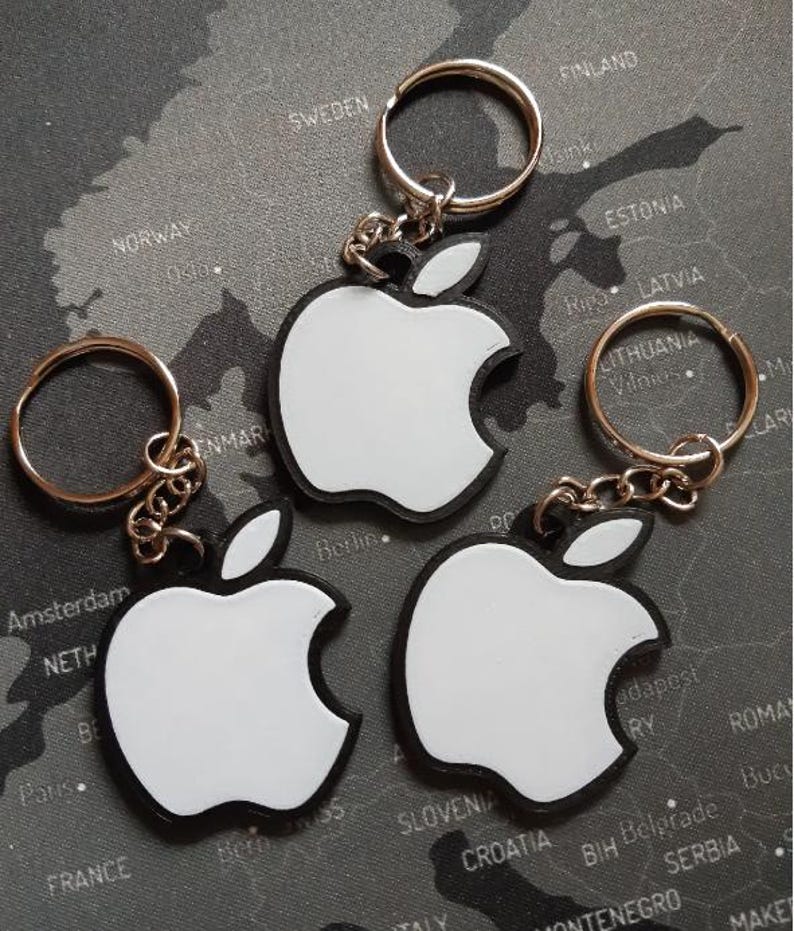 Apple Keychain | STL Digital File | 3D Printing Model - Etsy
