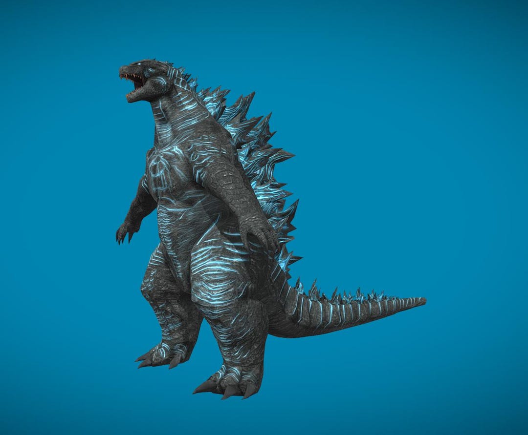 2 Godzilla 3D Models STL & GLB Files Printable for Your 3D Printer - Etsy