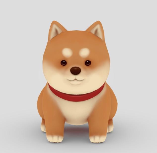 Adorable Cute Shiba Inu Dog – STL & GLB Digital Files for 3D Printing ...