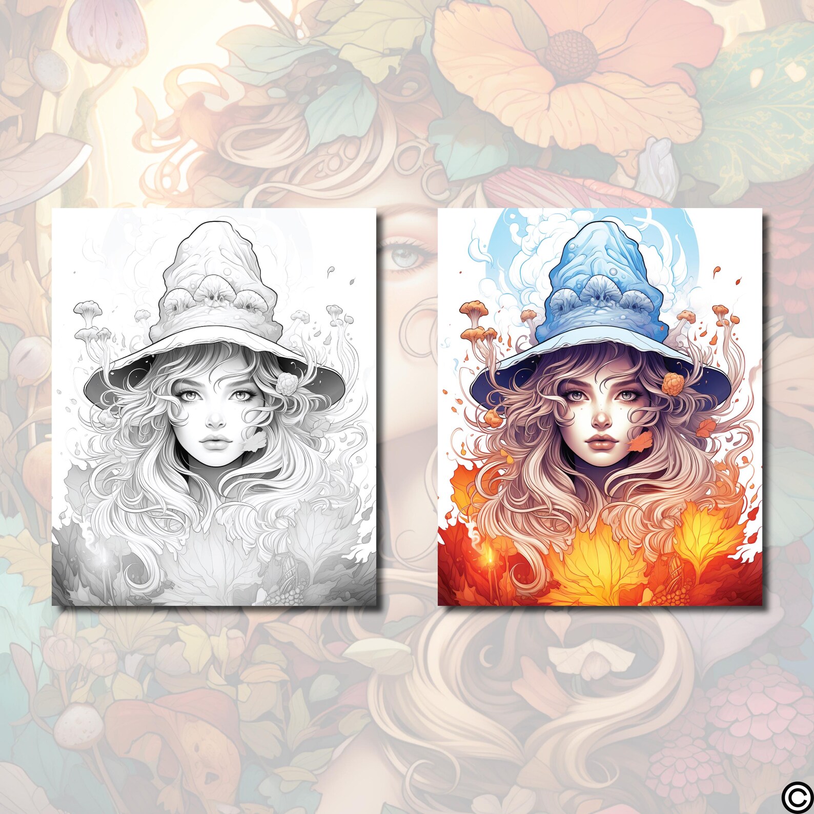 20 Magical Fantasy Coloring Pages, Fantasical Coloring Sheets, Adult ...