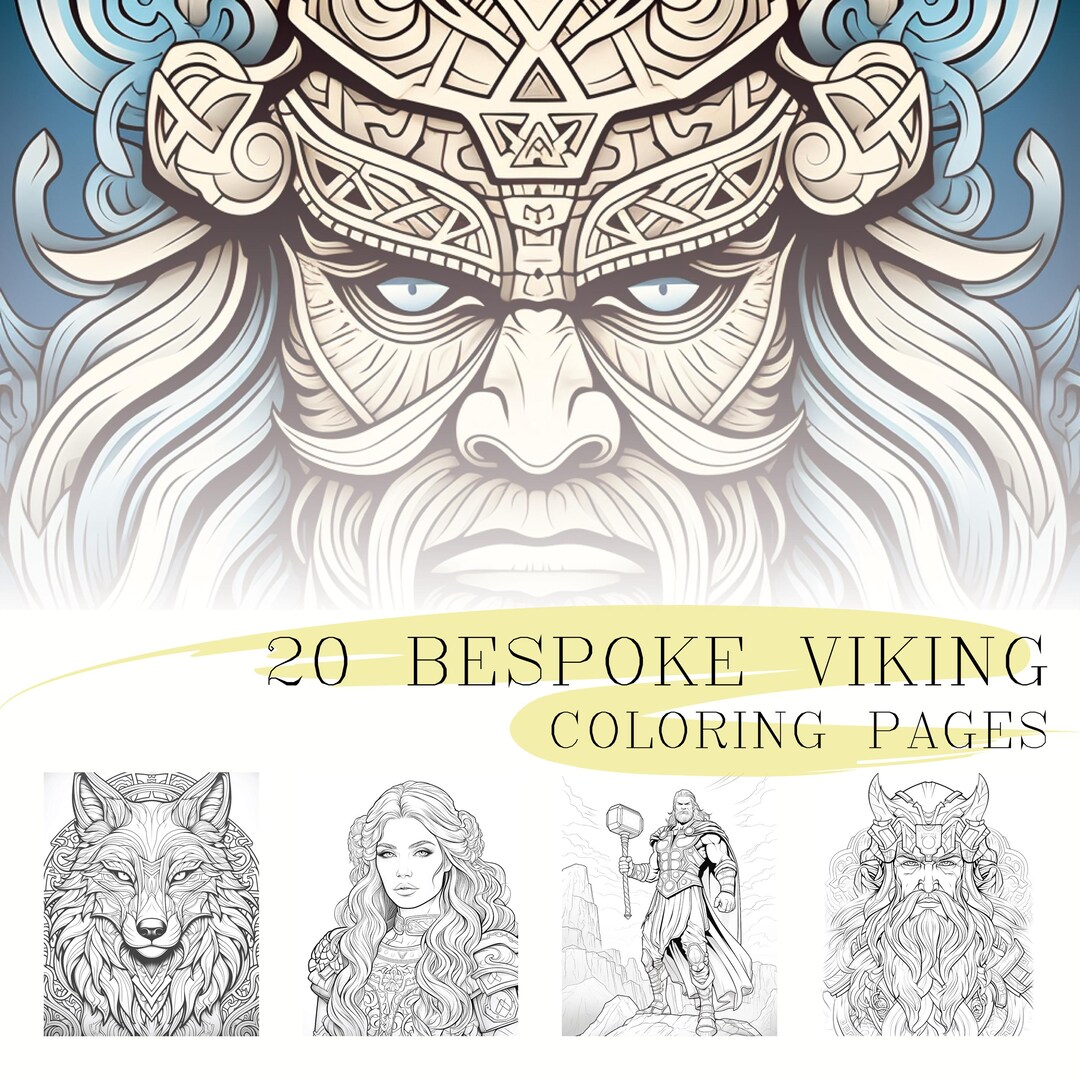 20 Vikings Coloring Pages, Viking Warrior Coloring Sheets, Adult & Kids ...