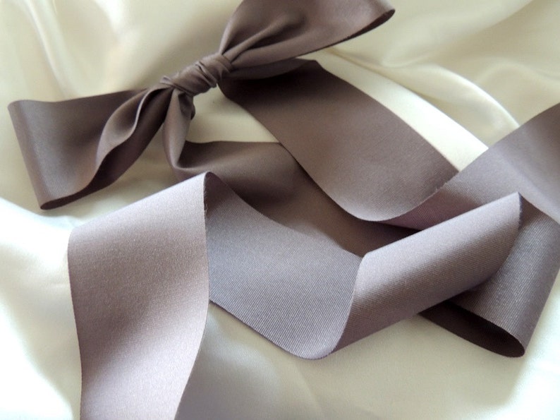 Metal Gray Grey 1 1/2 40mm Matte Finish Ribbed Ribbon - Etsy