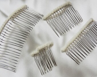 Antique Bronze Metal Comb 10pcs Metal Hair Combs 14 Teeth With Filigree ...