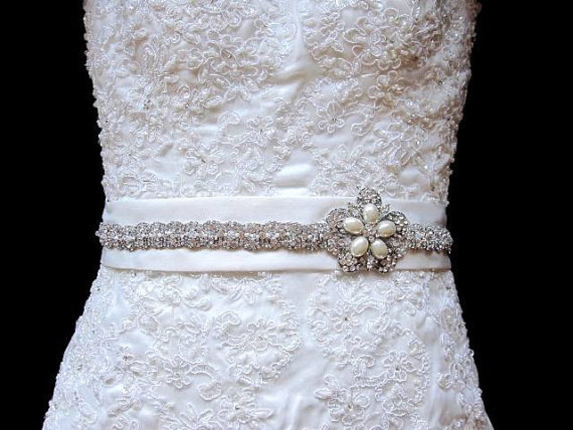 Special Something Old Wedding Sash Crystal Belt Memory | Etsy