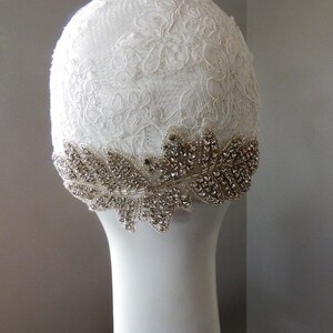 Lace Cap, Lace Juliet Cap, Vintage Lace Cap, Silk Drop Veil 45 Lace and ...