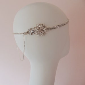Chain Headpiece Forehead Back Drape Band, Bohemian Bridal Headpiece ...