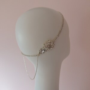 Chain Headpiece Forehead Back Drape Band, Bohemian Bridal Headpiece ...